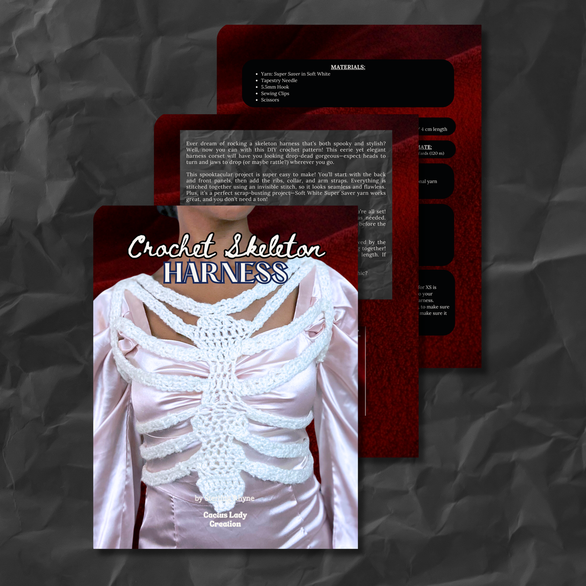 Skeleton Harness Crochet Pattern – Cactusladycreation