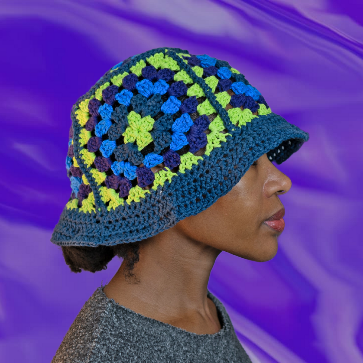 Granny Square Bucket Hat Crochet Pattern – Cactusladycreation